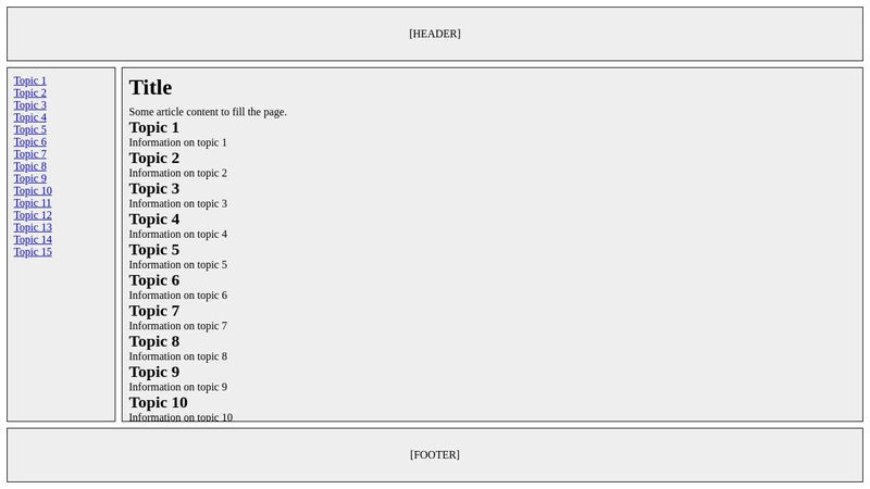 Responsive layout with header, footer, nav using flexbox (2)
