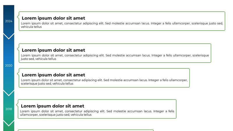 Responsive vertical timeline