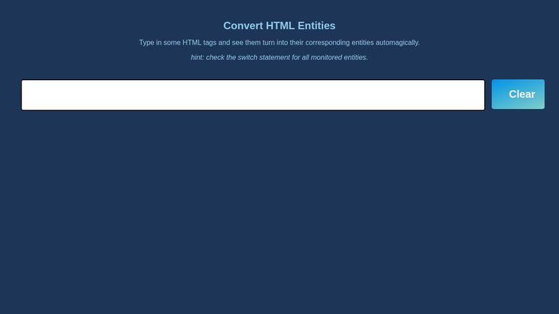 Convert HTML Entities
