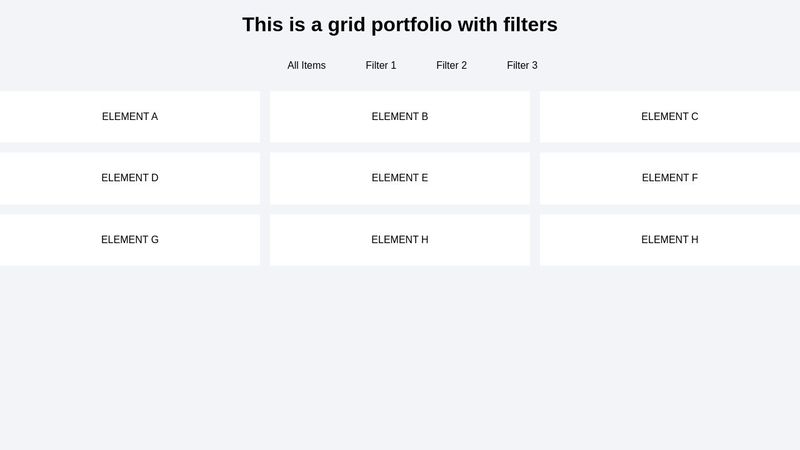 Portfolio filtering with vanilla JS