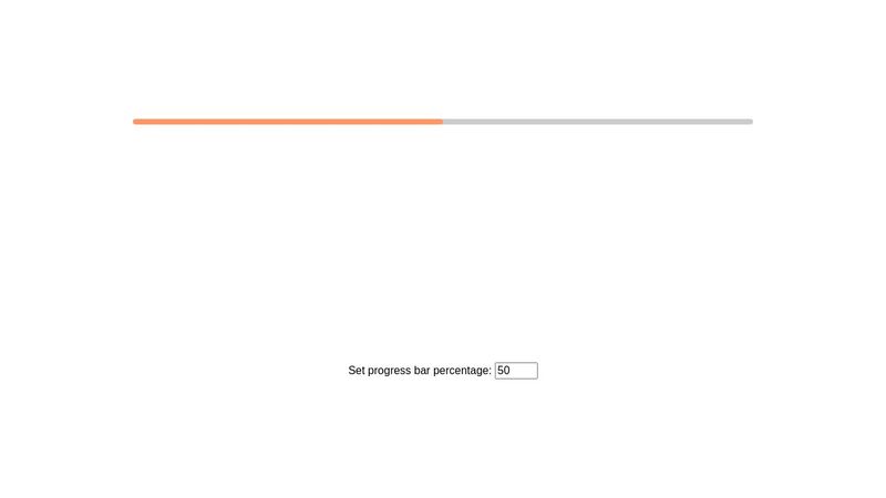Accessible custom progressbar
