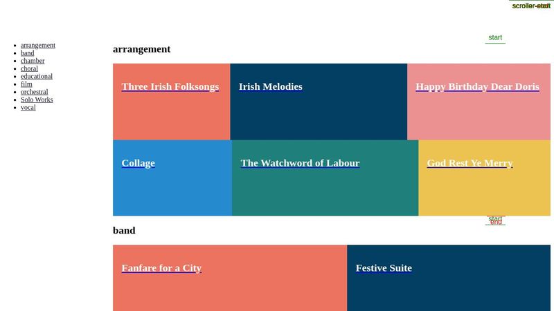 CodePen Home Sidebar Nav Matching Sections - ScrollTrigger