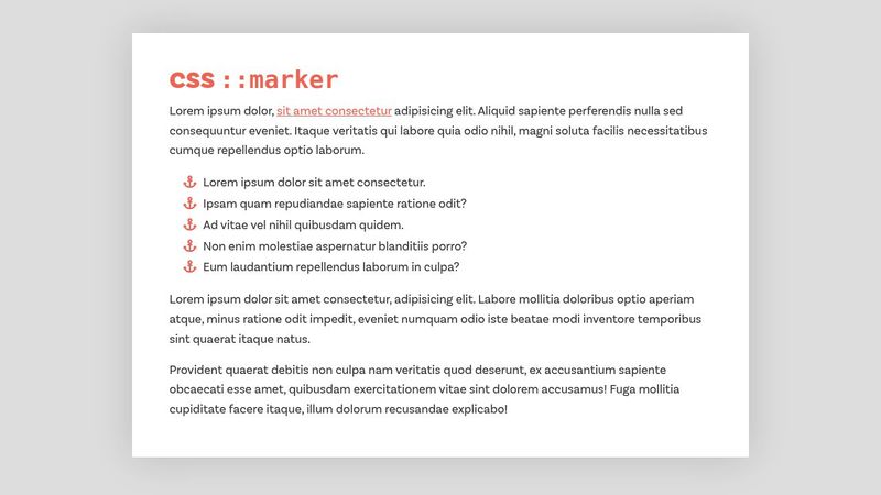 css ::marker