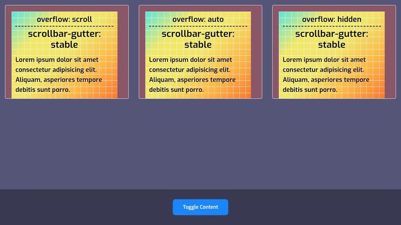 overflow and scrollbar-gutter