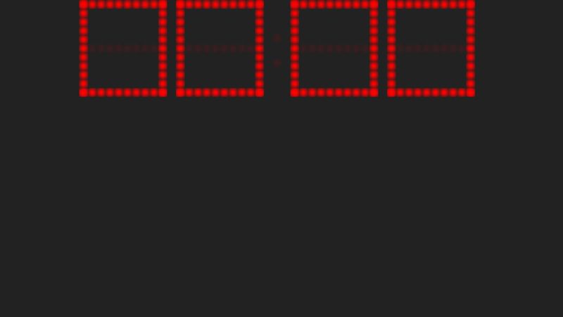 Pure CSS digital clock