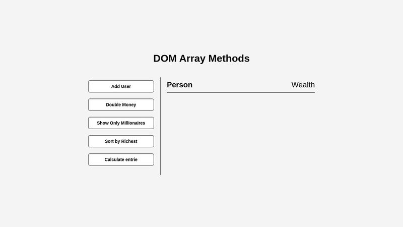 DOM Array Methods