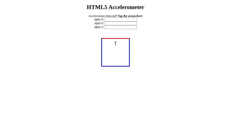 HTML5 Accelerometer (JS window.DeviceMotionEvent API)