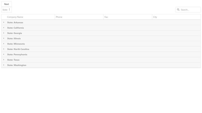 Record Grouping - DevExtreme Data Grid