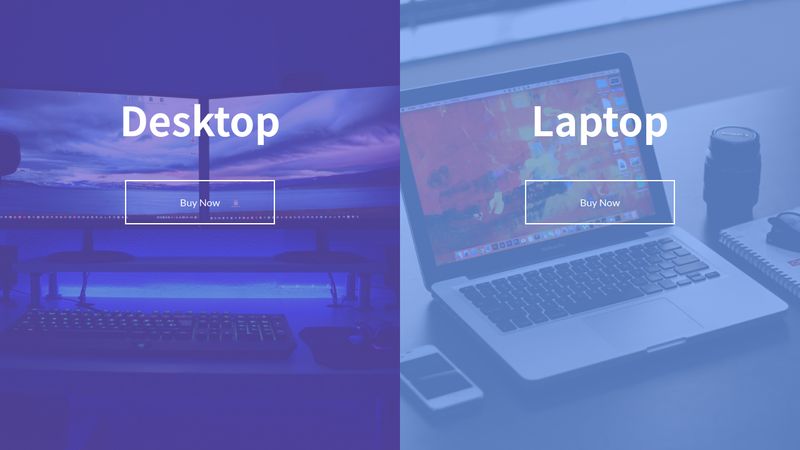 Split Landing Page Html Css Javascript Project 8