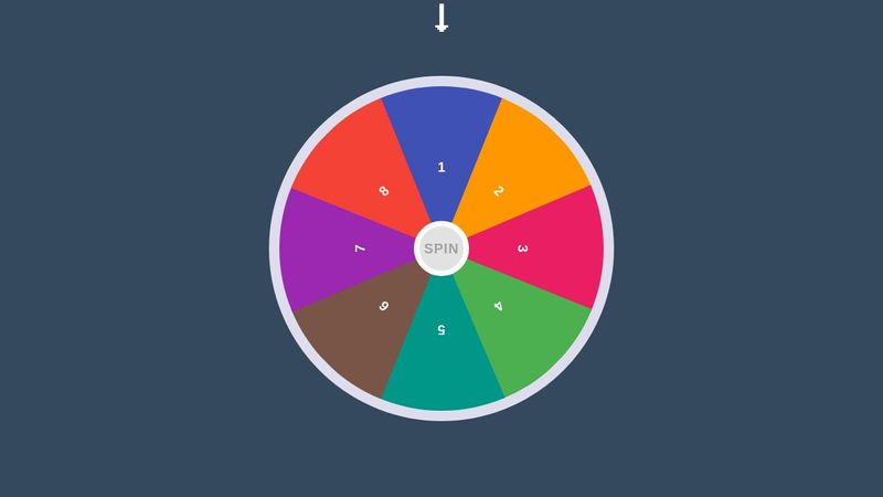 Spin Wheel Using HTML, CSS And JavaScript
