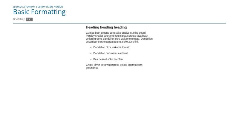 Joomla Custom HTML mod