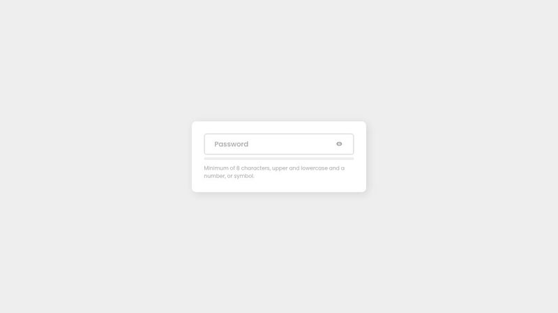 Password Strength Checker | HTML CSS Javascript