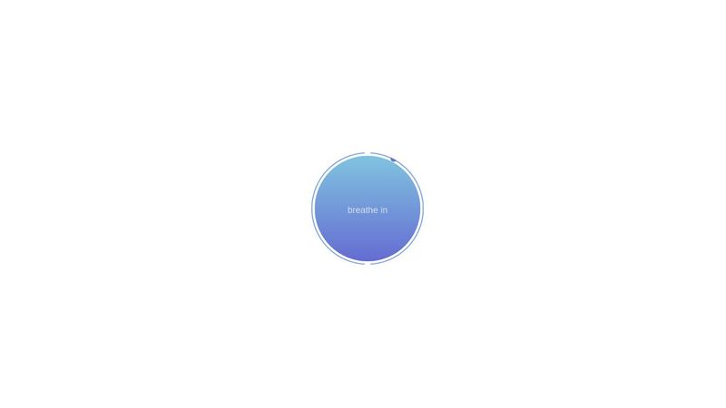 Calm App Meditation Breathe Bubble | CSS Animation