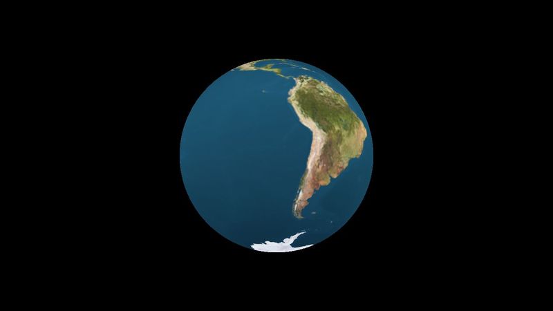 Rotating Earth using Three.js