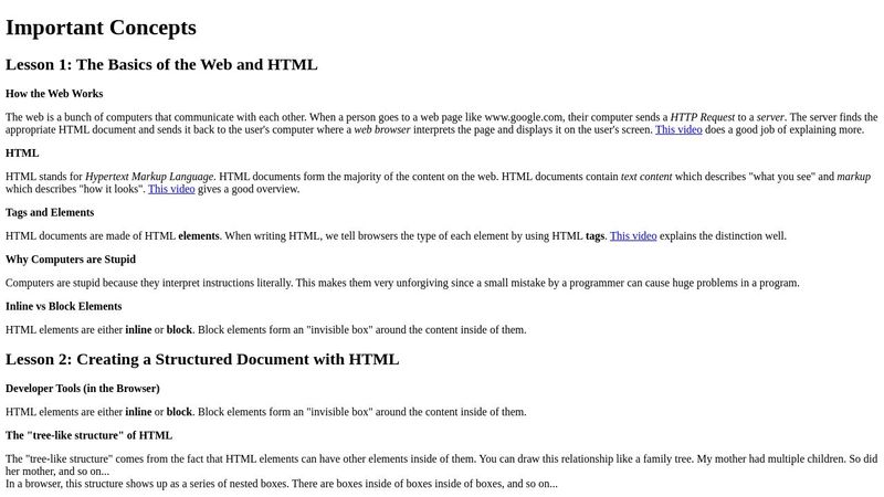 Udacity - Intro to Programming - Note