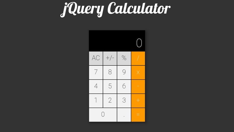 jQuery Calculator