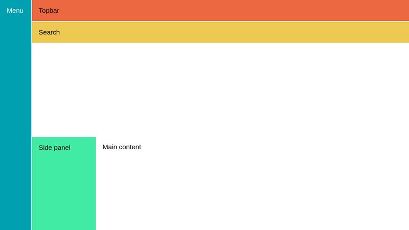 Flex layout with fixed elements and overflow