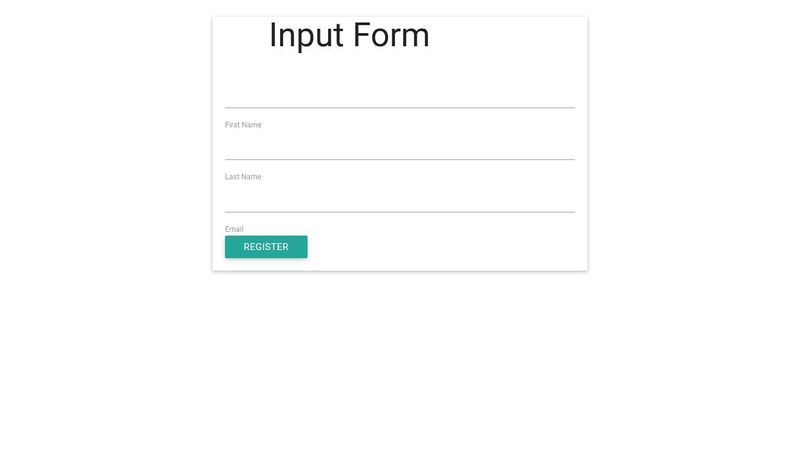 materializecss input form