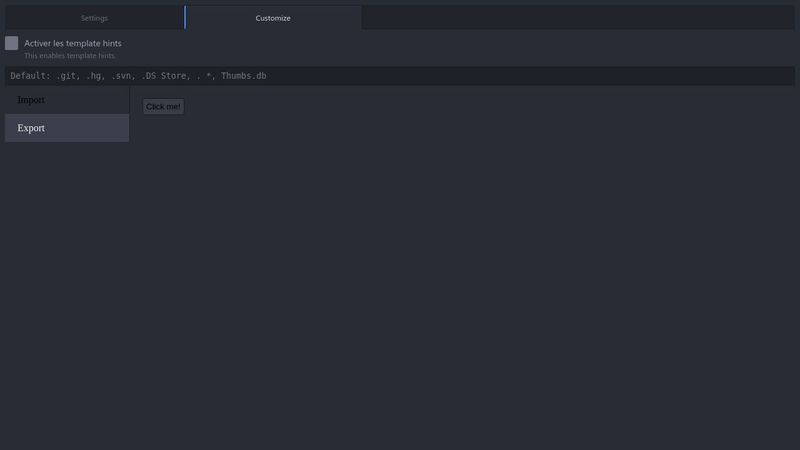 Atom settings view UI components