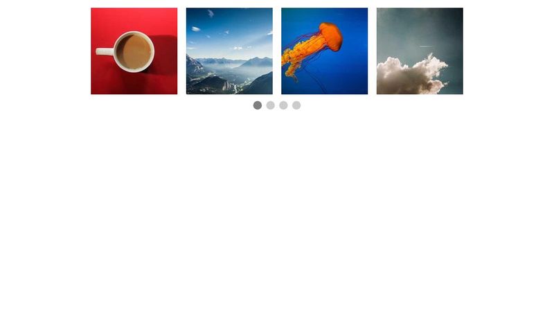 Multiple images dot slider in plain JS