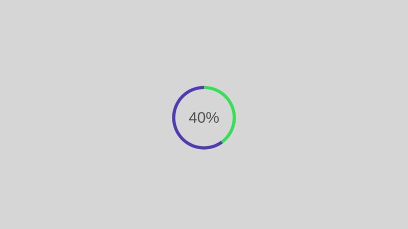 css-percentage-circle with conic-gradient