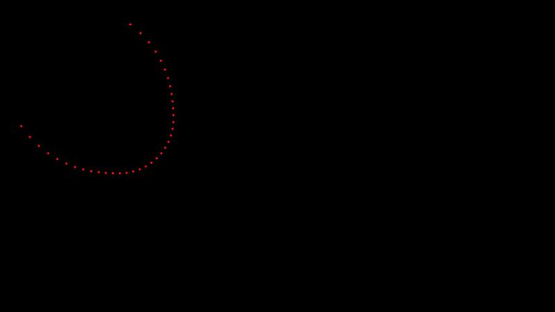 JavaScript/Canvas dots follow the circular path