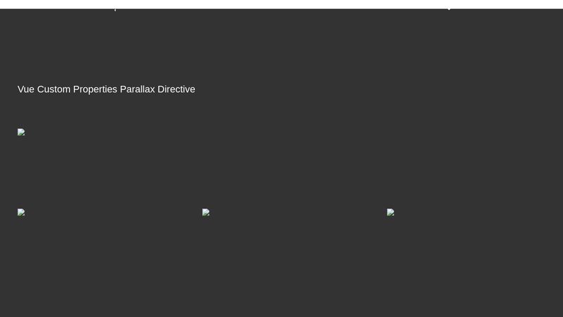 Vue Custom Properties Parallax Directive