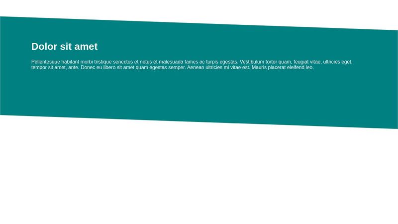 Diagonal div section