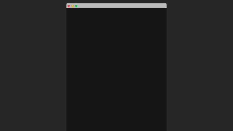 CSS Terminal Window