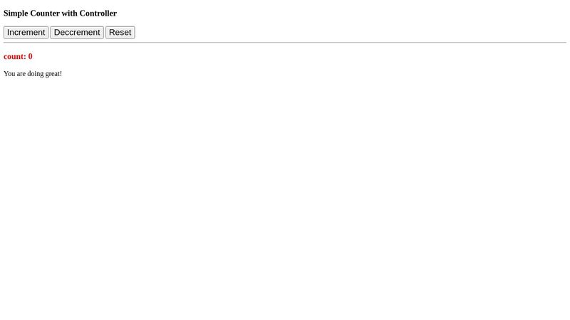 Simple Counter App in Angular JS