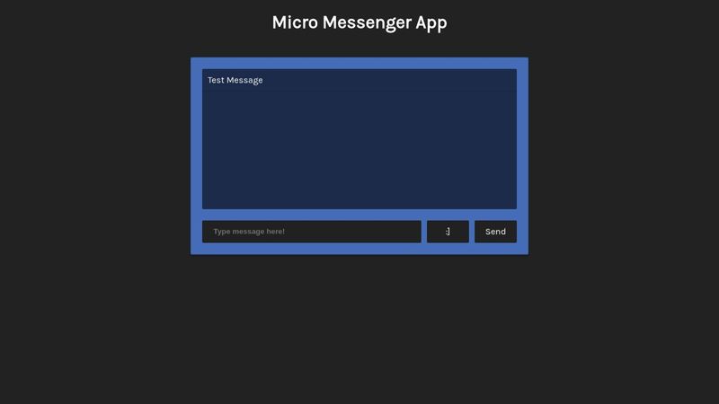 Chat messenger with emojies Vanilla HTML, CSS, JS