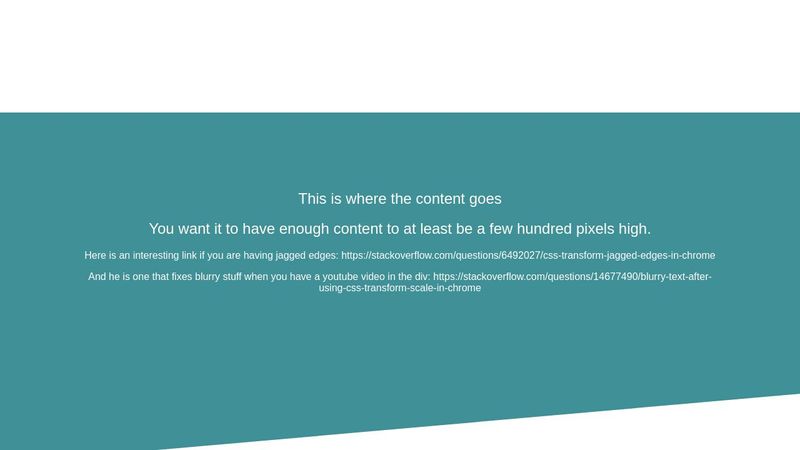 Div with Diagonal Edge - Updated