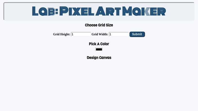 Udacity Front End - Pixel Art Maker