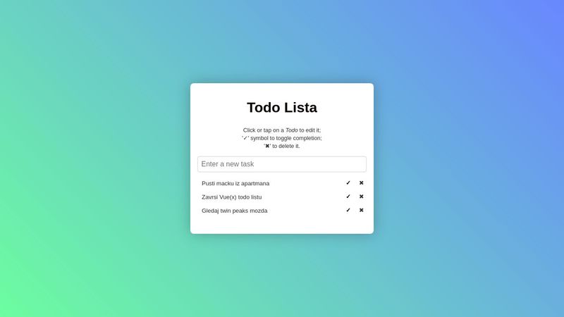 vuex todo list