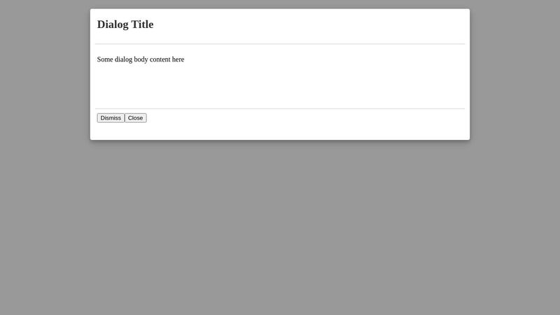 Reusable Modal Dialog in React with Portal