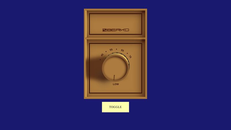 HTML/ CSS Thermostat with jQuery