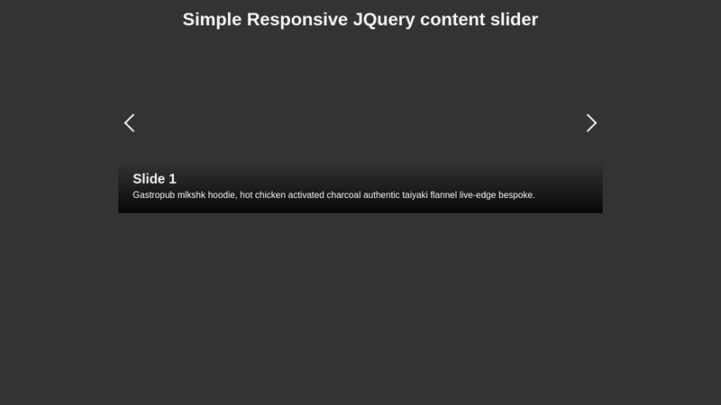 Jquery fade content slider