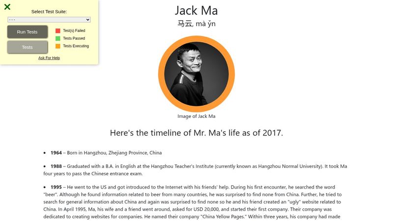 [freeCodeCamp] Responsive Web Design Projects - Build a Tribute Page