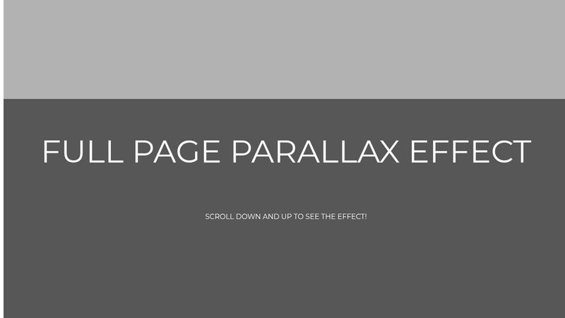 Full Page Parallax Scroll Effect by Emilfy Hayman