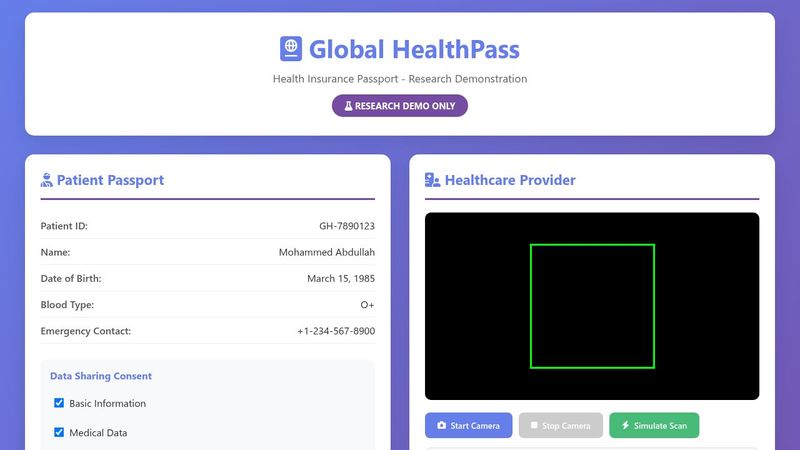 Digital health passport