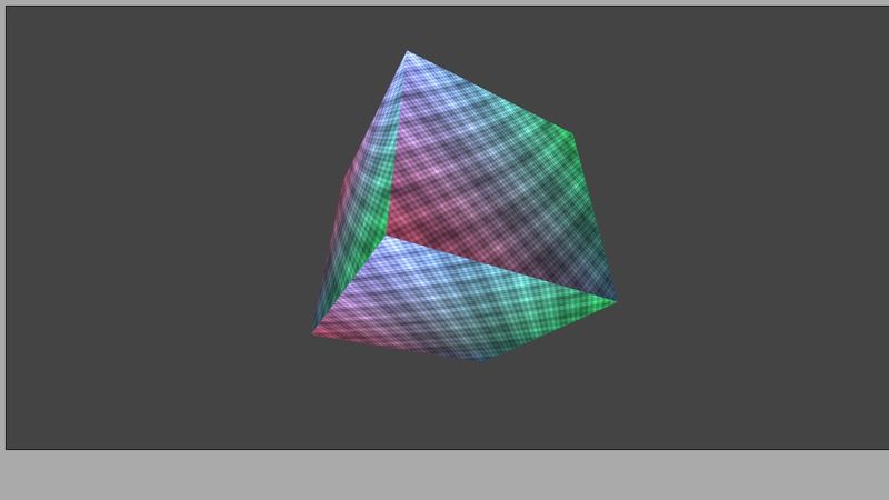 WebGL - Perspective Correct Textured Cube (the default)