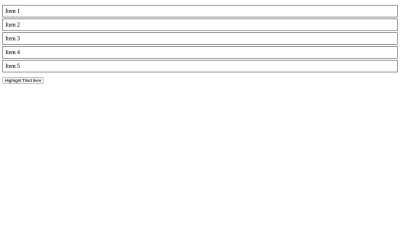 jQuery Select an Element by Index – eq(n)