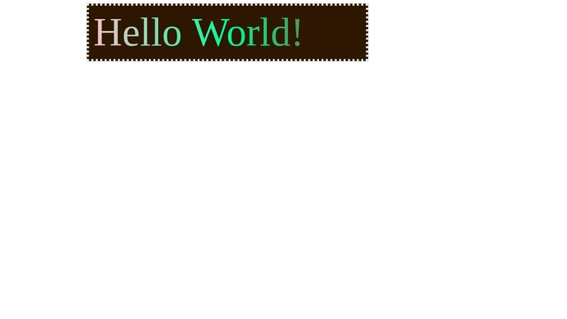 Hello World Using HTML5 canvas