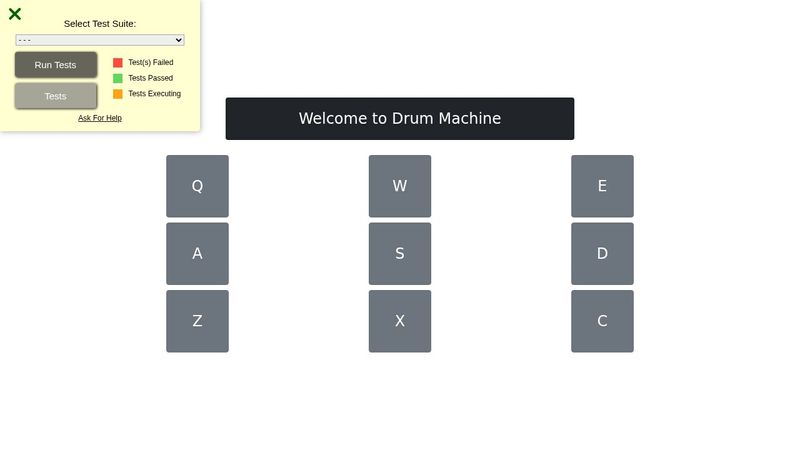 Front End Development Libraries Projects: Build a Drum Machine