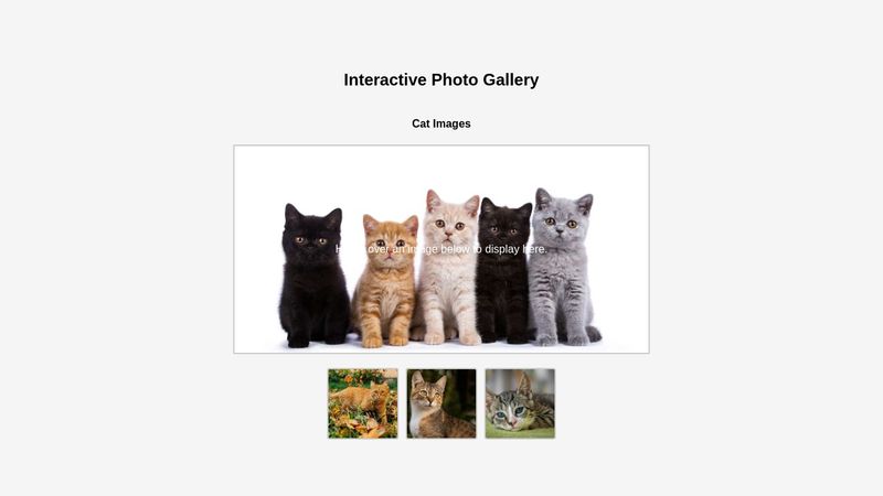Interactive Photo Gallery