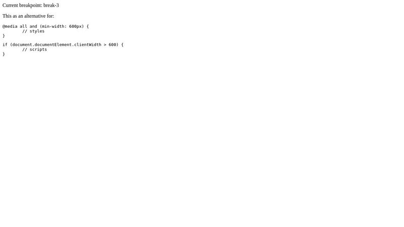 Conditionally load Javascript based on Media-Query