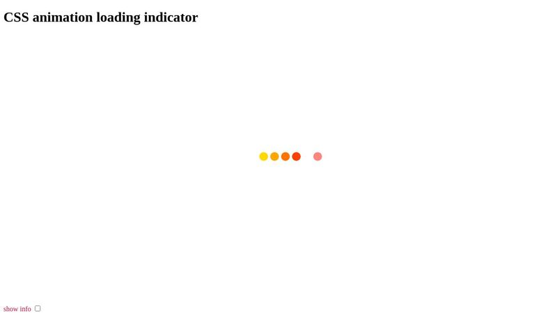 [a] Css animation Loading indicator - linear