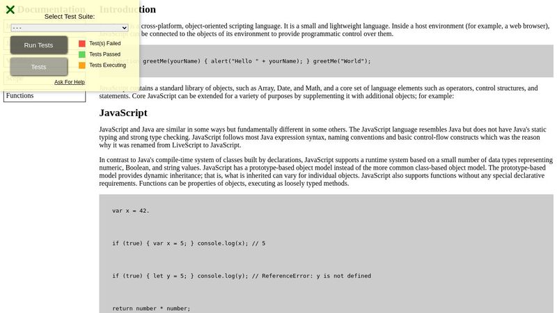 Java Script documentation