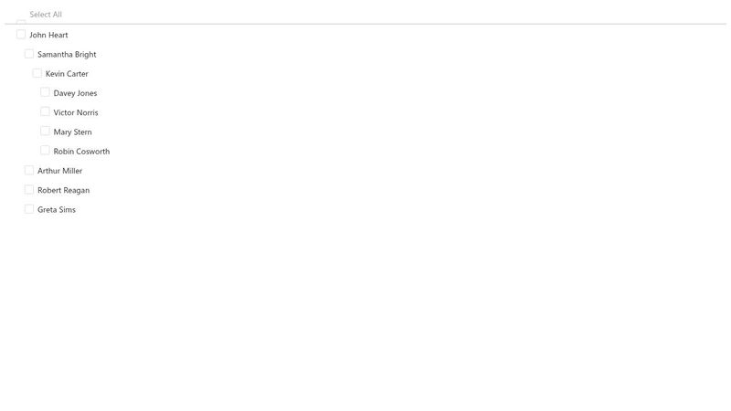 Multiple Row Selection - DevExtreme Tree List
