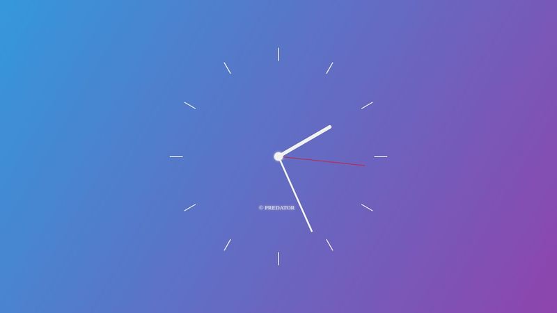 Beautiful Analog Clock (HTML, CSS, JS)